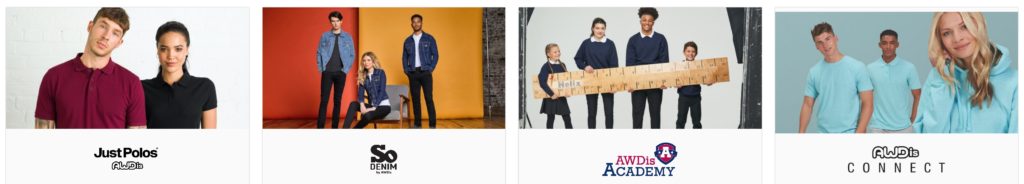 AWDis brands, Wholesale clothing, Livingston, Scotland